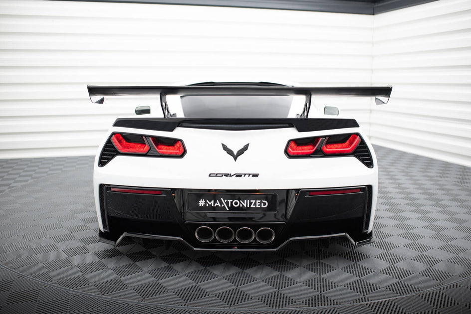 Carbon Spoiler With Internal Brackets Uprights Chevrolet Corvette Stin – Maxton Design USA