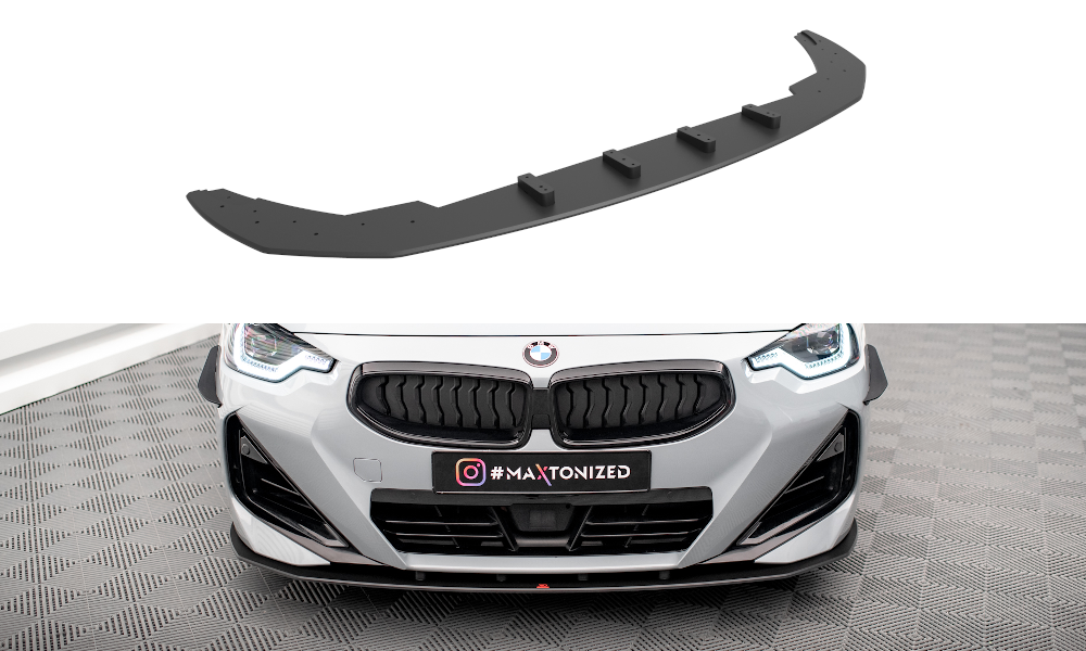 STREET PRO FRONT SPLITTER BMW 2 COUPE M-PACK / M240I G42 – Maxton Design USA