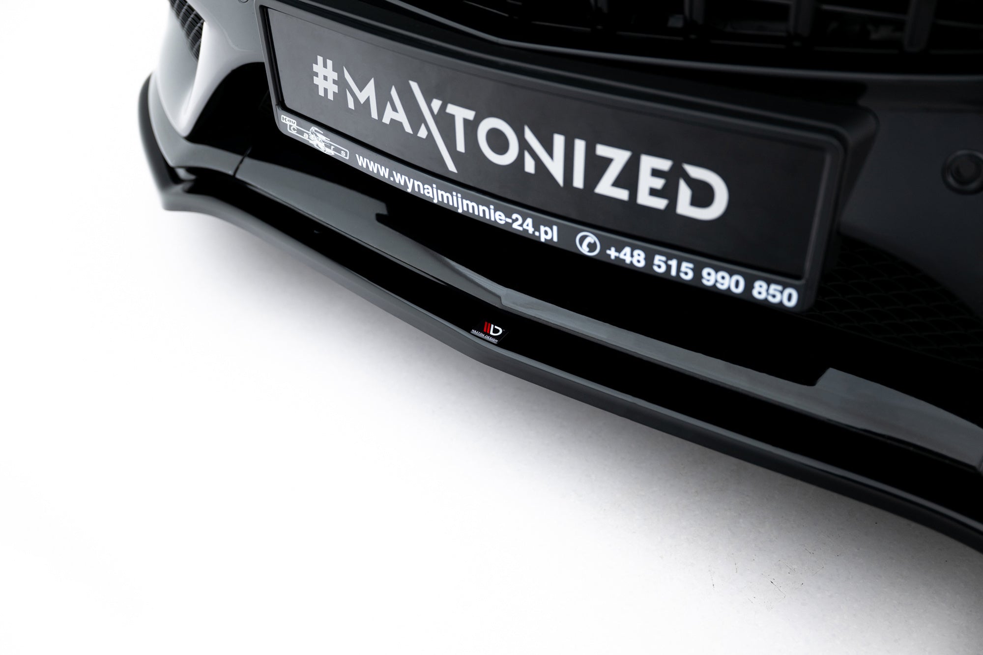 FRONT SPLITTER V.1 MERCEDES- BENZ C-CLASS W205 COUPE AMG-LINE – Maxton ...
