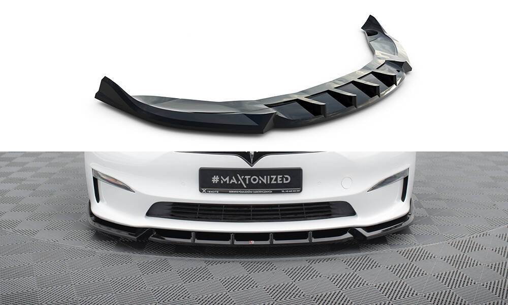 FRONT SPLITTER V.1 TESLA MODEL S PLAID MK1 FACELIFT – Maxton Design USA