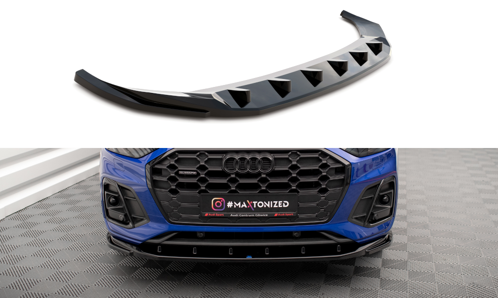 FRONT SPLITTER V.2 AUDI SQ5 / Q5 S-LINE SUV / SPORTBACK MK2 FACELIFT ...