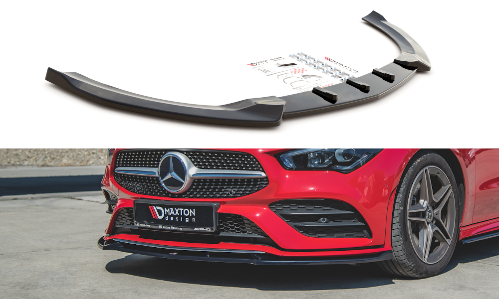 FRONT SPLITTER V.2 MERCEDES-BENZ CLA A35 AMG / AMG-LINE C118 – Maxton ...