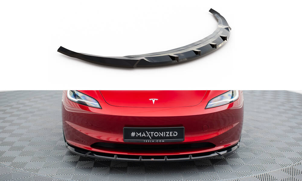 FRONT SPLITTER V.2 TESLA MODEL 3 PROJECT HIGHLAND (FACELIFT) – Maxton ...