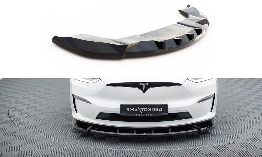 FRONT SPLITTER V.2 TESLA MODEL X MK1 FACELIFT – Maxton Design USA