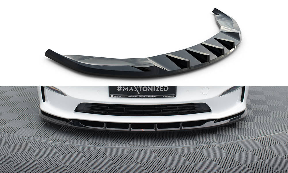FRONT SPLITTER V.3 TESLA MODEL S PLAID MK1 FACELIFT – Maxton Design USA