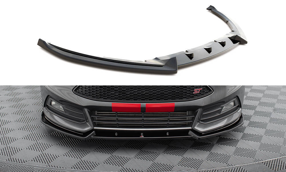 FRONT SPLITTER V.4 FORD FOCUS ST MK3 FACELIFT – Maxton Design USA