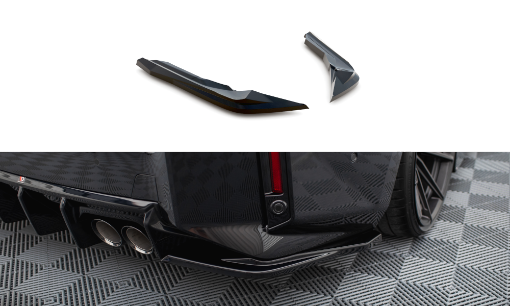 REAR SIDE SPLITTERS V.3 BMW M2 G87 (set for Maxton valance V.1 ...