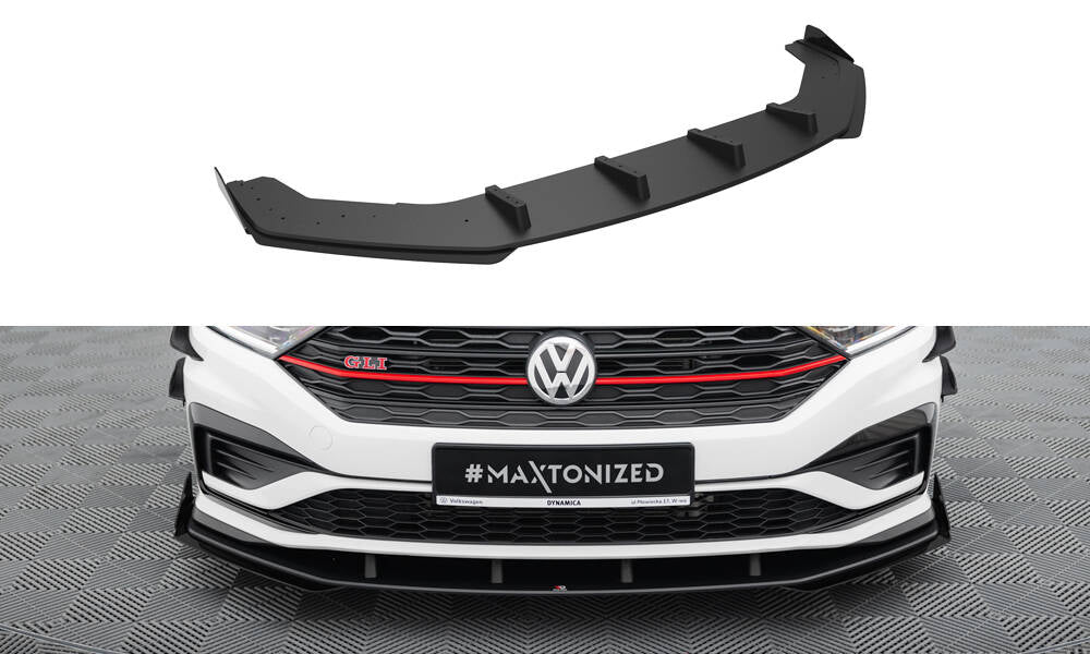 STREET PRO FRONT SPLITTER + FLAPS VOLKSWAGEN JETTA GLI MK7 – Maxton ...