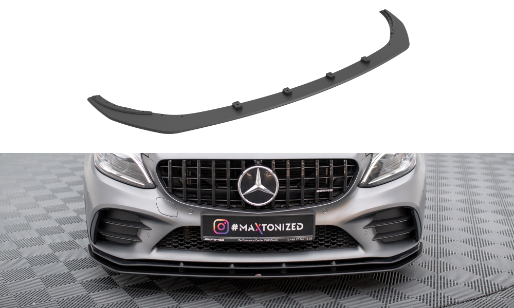 STREET PRO FRONT SPLITTER MERCEDES-AMG C43 COUPE C205 FACELIFT – Maxton ...