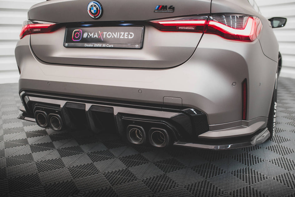 CARBON FIBER REAR SIDE SPLITTERS BMW M4 G82 (SET FOR DIFFUSER ONLY ...