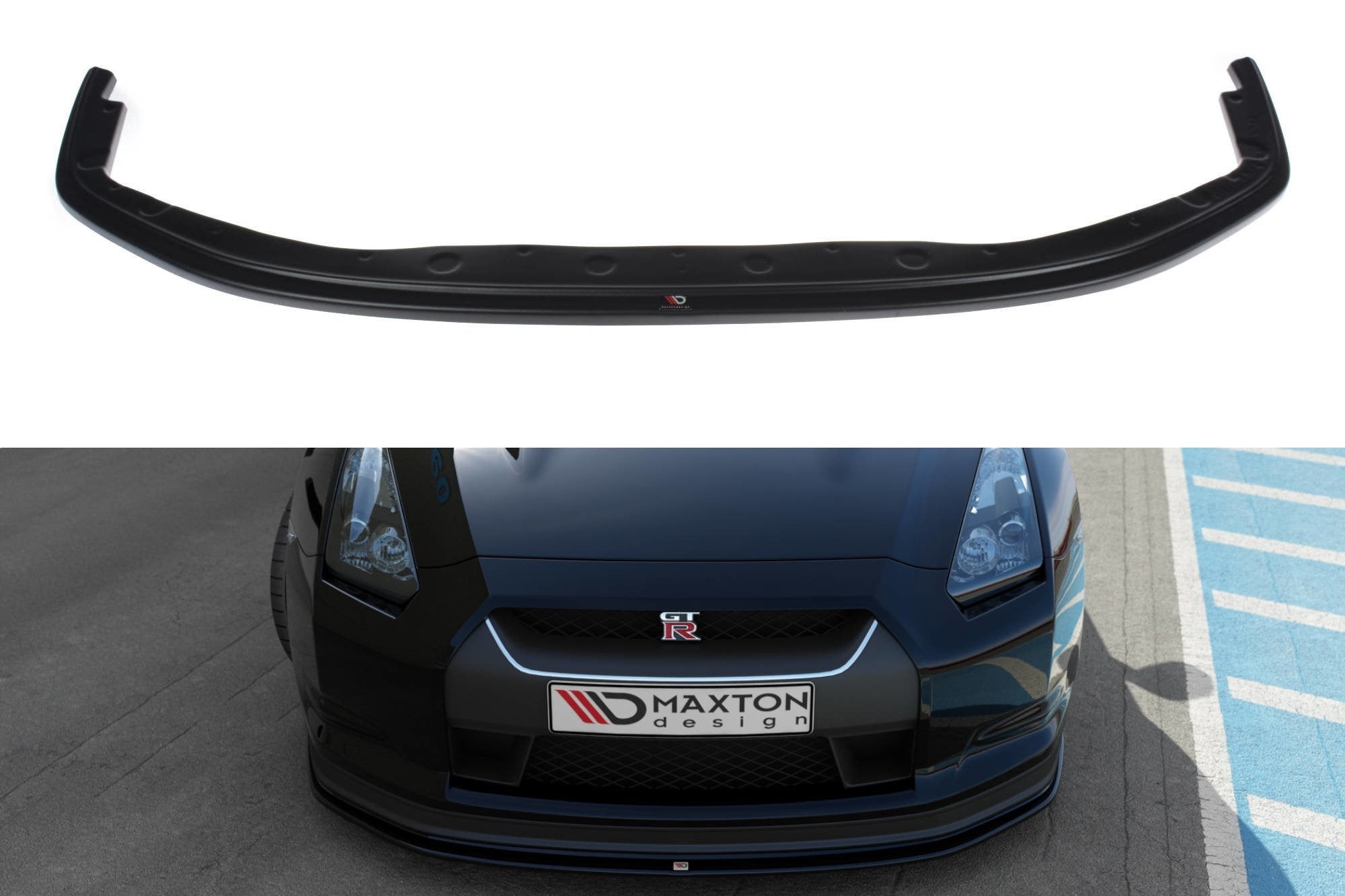 FRONT SPLITTER V.2 NISSAN GT-R PREFACE COUPE (R35-SERIES) – Maxton ...