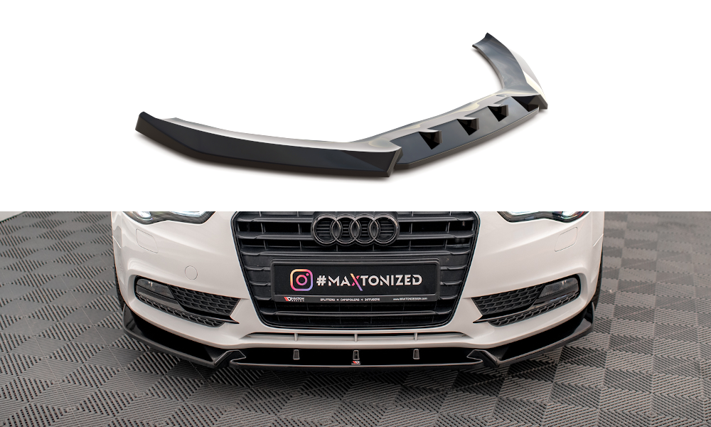 FRONT SPLITTER V.1 AUDI A5 COUPE 8T FACELIFT – Maxton Design USA