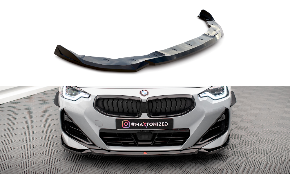 FRONT SPLITTER V.1 BMW 2 COUPE M-PACK / M240I G42 – Maxton Design USA