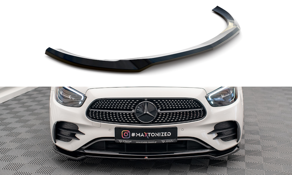 FRONT SPLITTER V.1 MERCEDES-BENZ E AMG-LINE W213 FACELIFT – Maxton ...