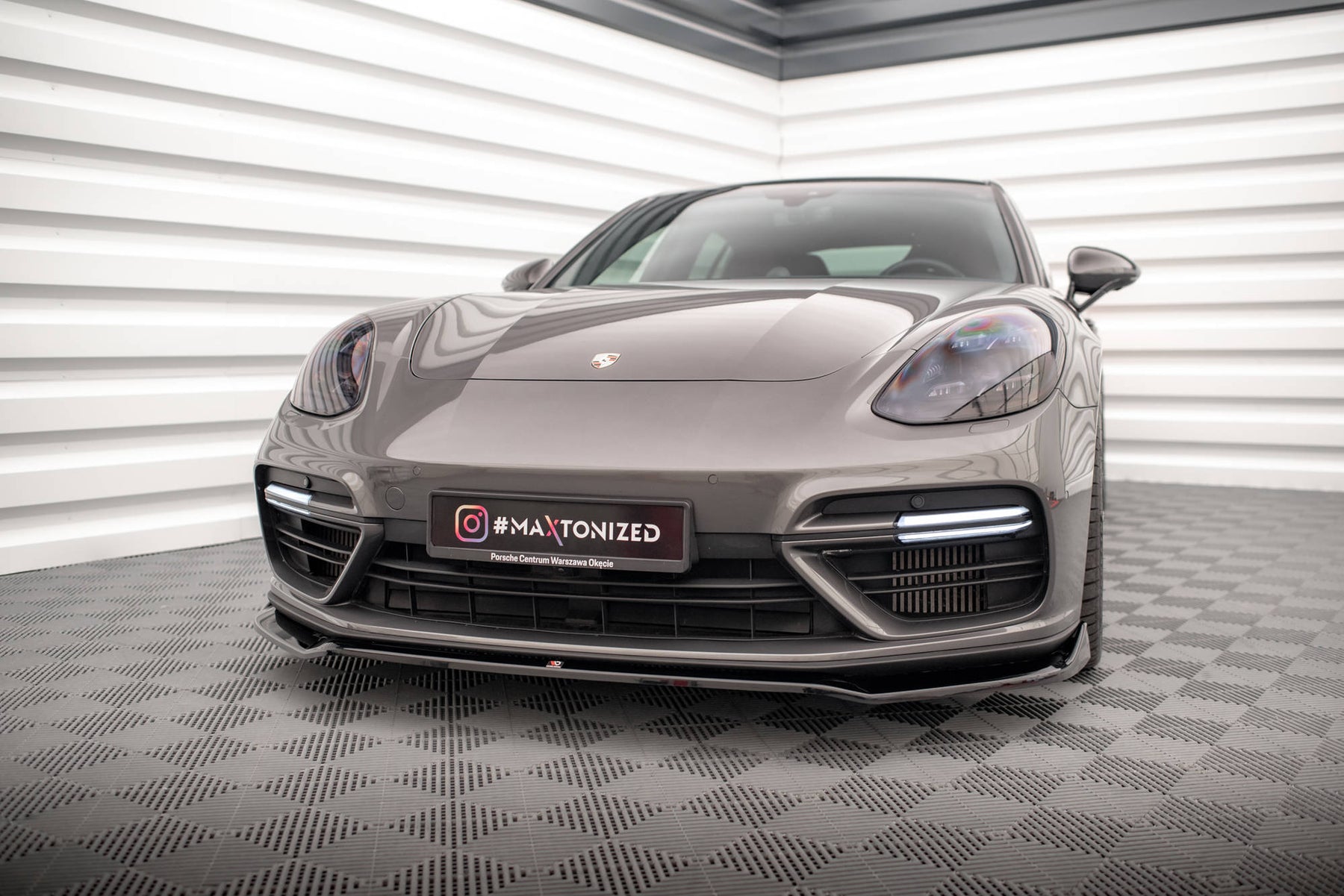 FRONT SPLITTER V.2 PORSCHE PANAMERA Turbo S E-HYBRID 971 – Maxton ...