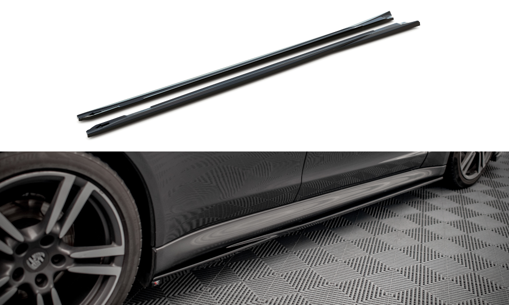 SIDE SKIRTS DIFFUSERS V.2 PORSCHE PANAMERA / PANAMERA DIESEL / PANAMER ...